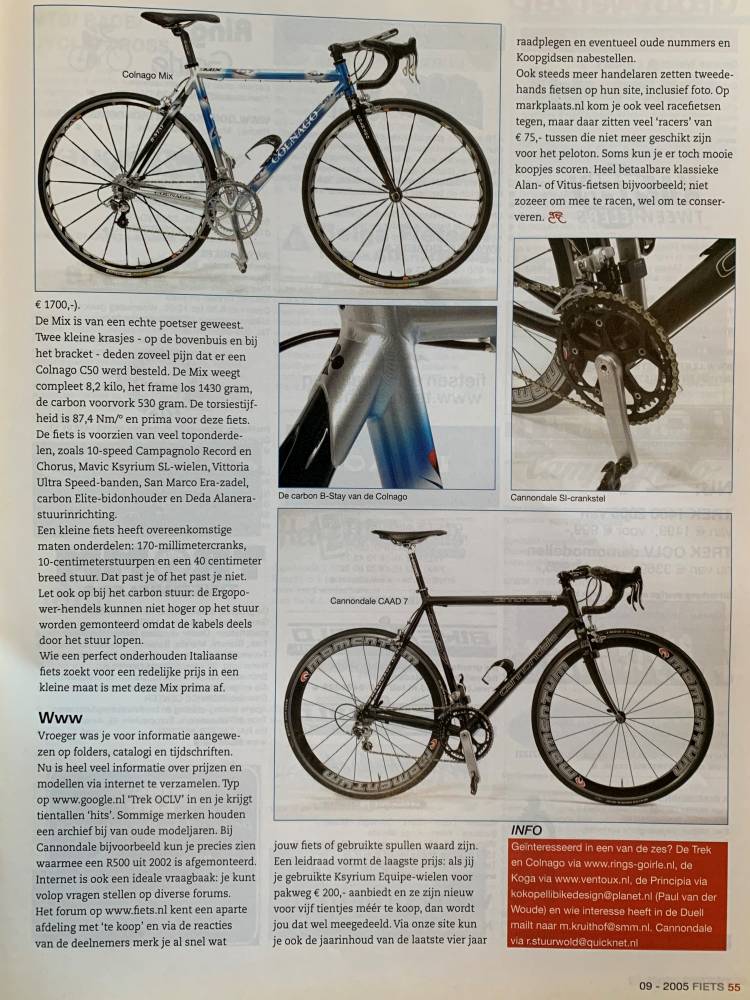 40 jaar Fiets magazine, wat was het nieuws in 2005? | Fiets.nl - Race ...